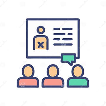 Classroom Rules Icon stock vector. Illustration of online - 351933819