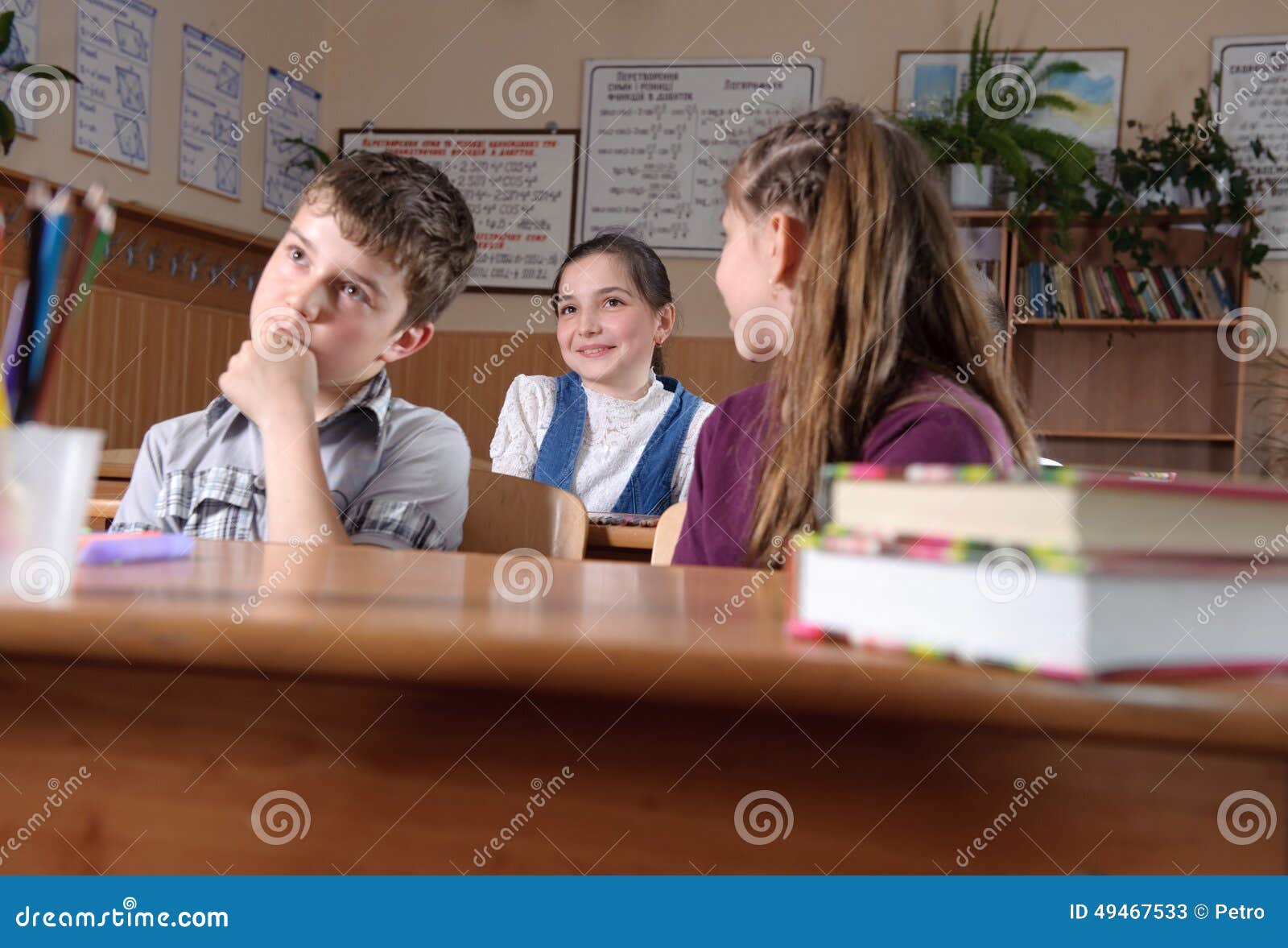 Classroom scene stock image. Image of caucasian, children - 49467533