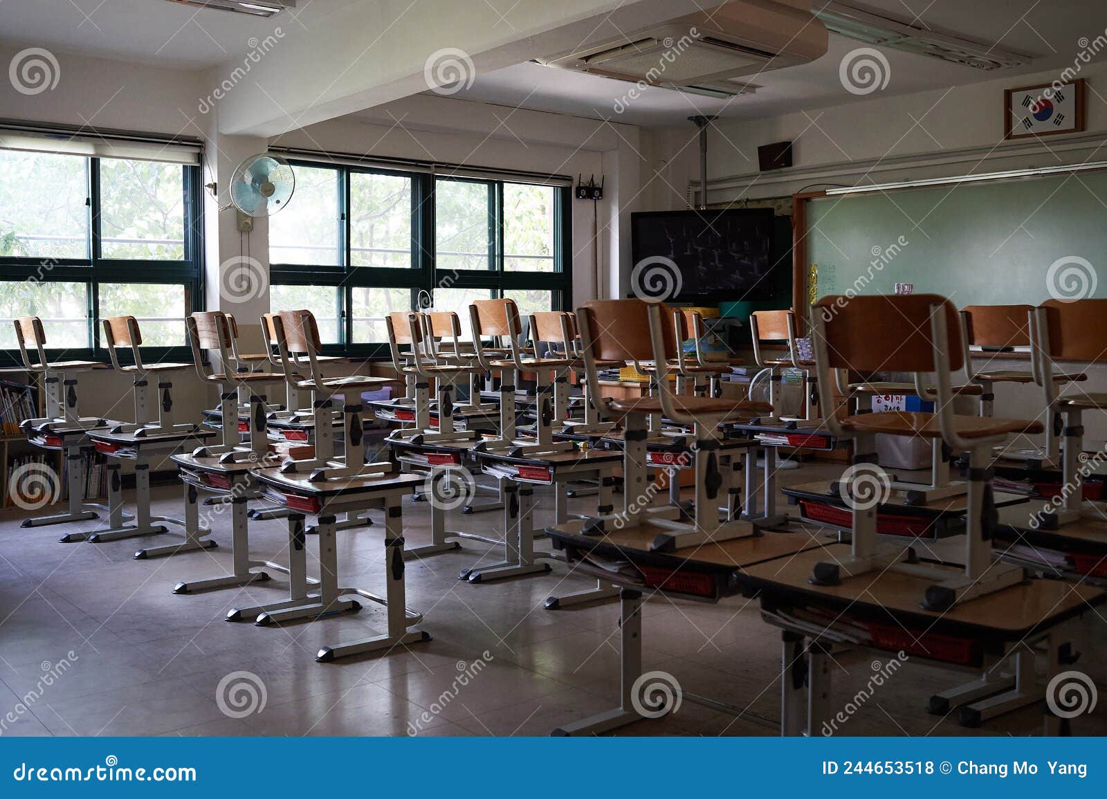 Classroom scenery stock photo. Image of indoor, korea - 244653518