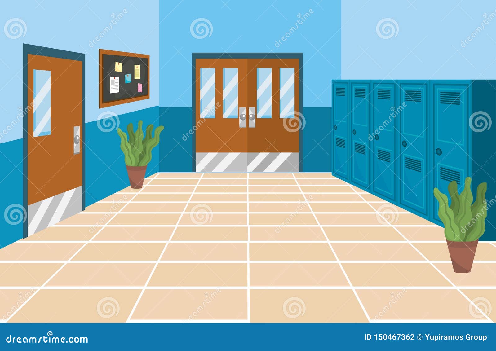 Classroom of School Design Vector Illustrator Stock Vector ...