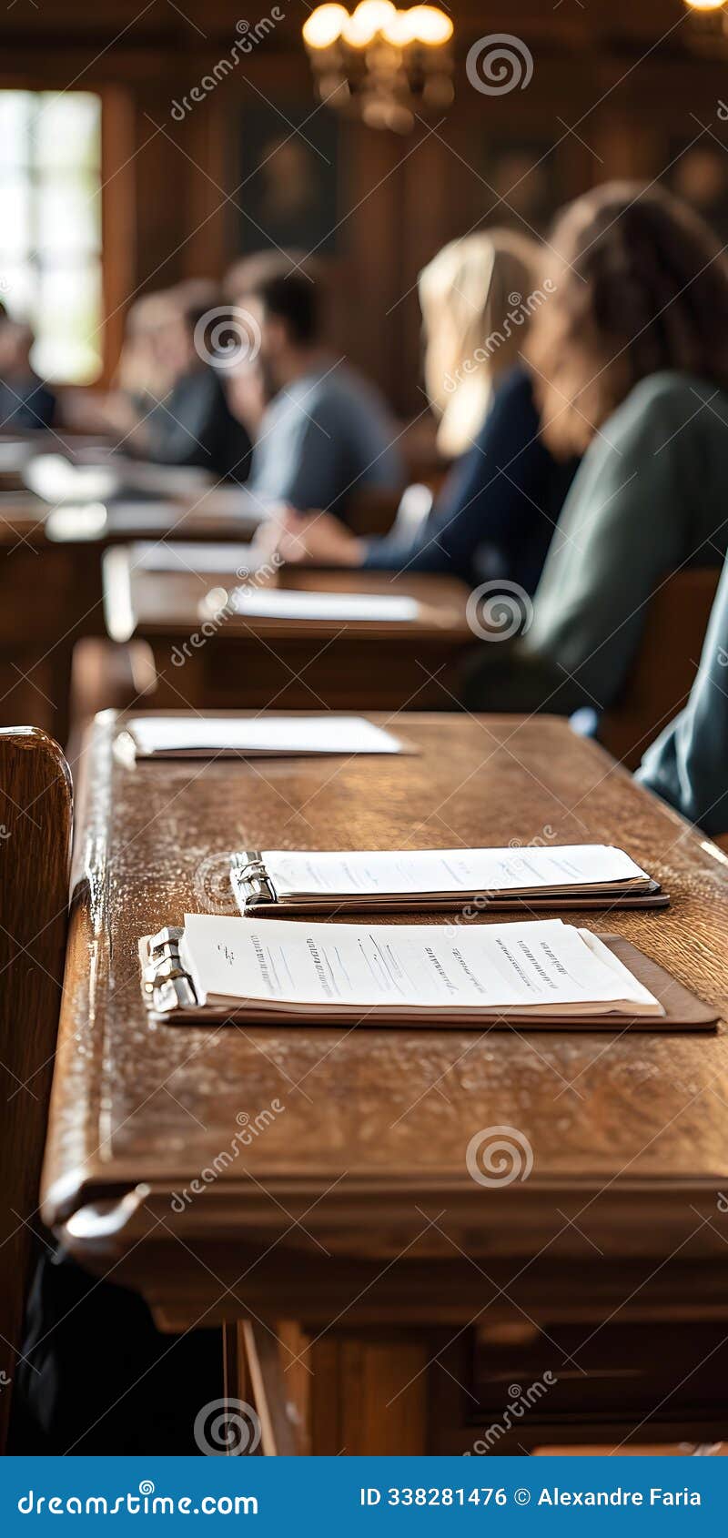 Classroom Setting with Students Learning Stock Illustration ...