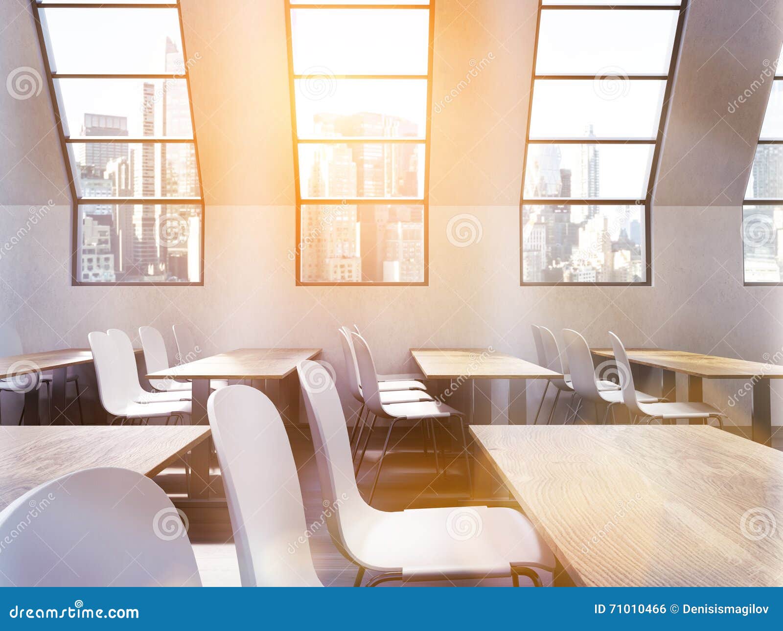 Classroom sideview stock illustration. Illustration of education - 71010466