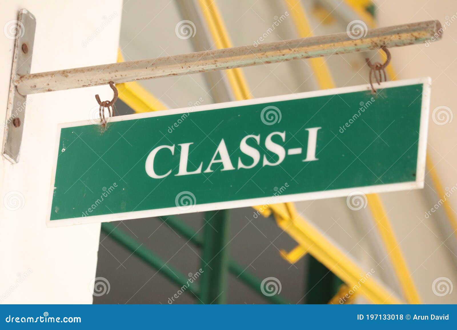 New Delhi /India ,August 15 2020:classroom Sign Board Hanging in School ...