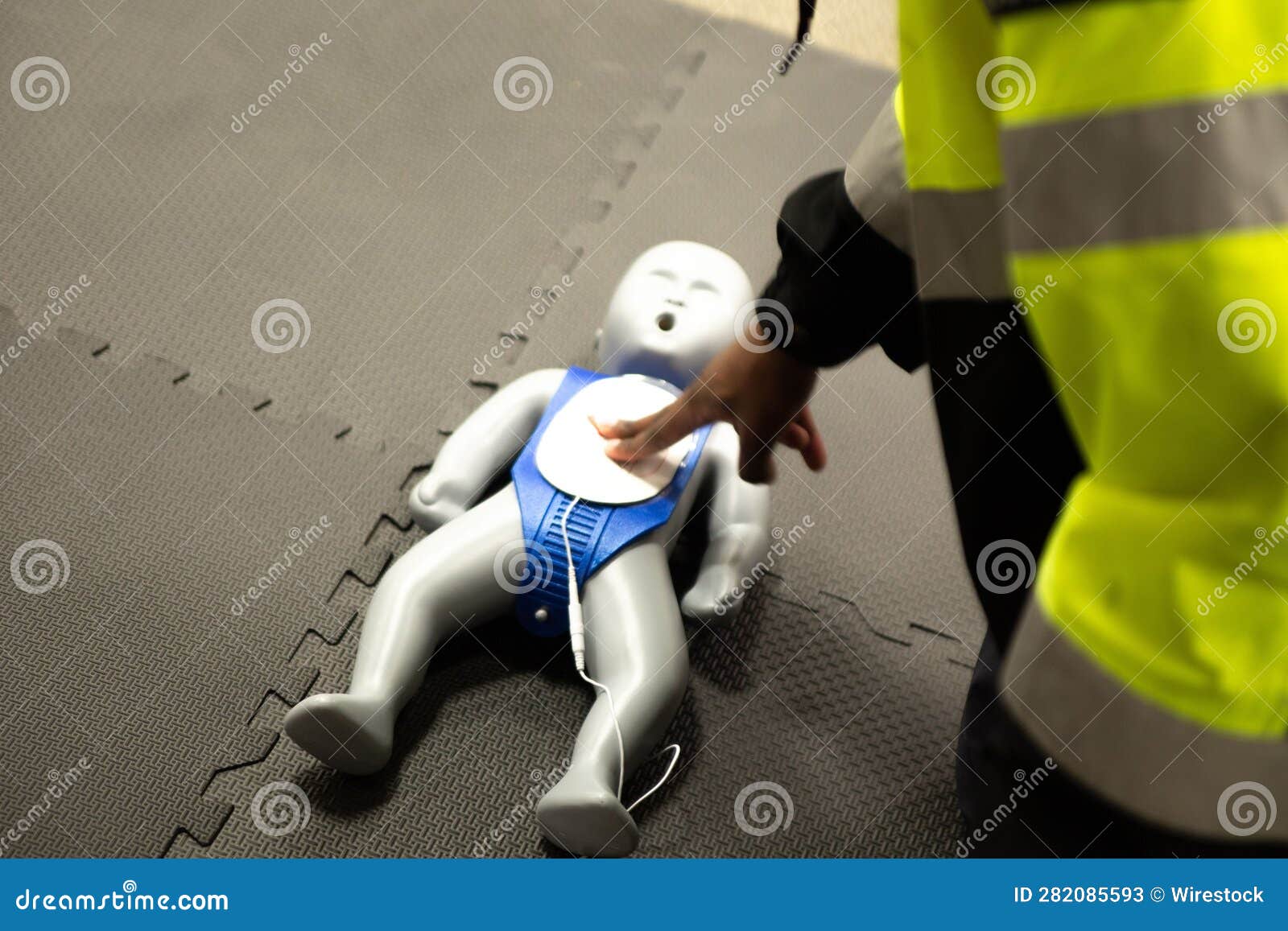 Classroom of Students Learning the Basics of First Aid with a Doll ...