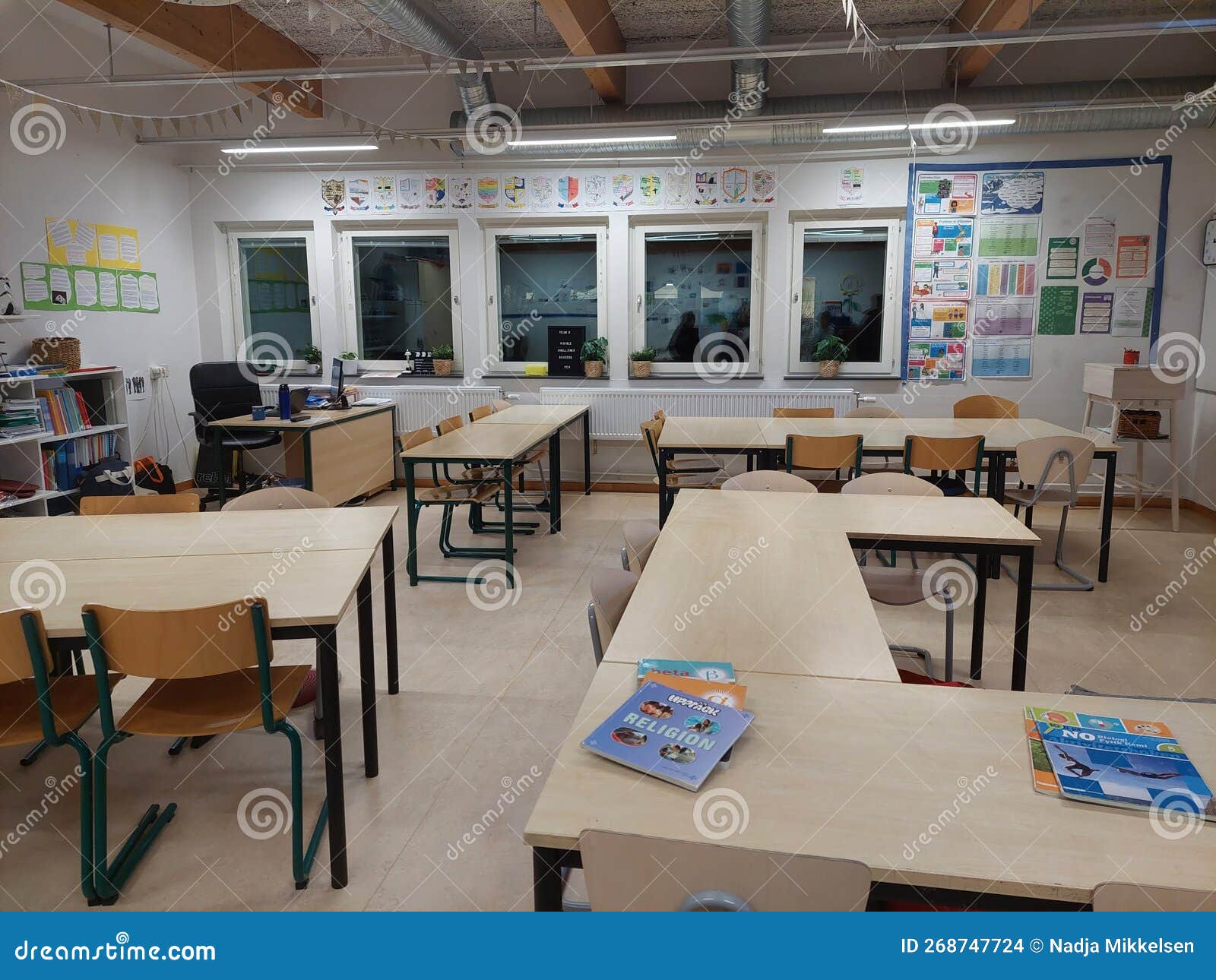 Classroom sweden school editorial stock image. Image of sweden - 268747724