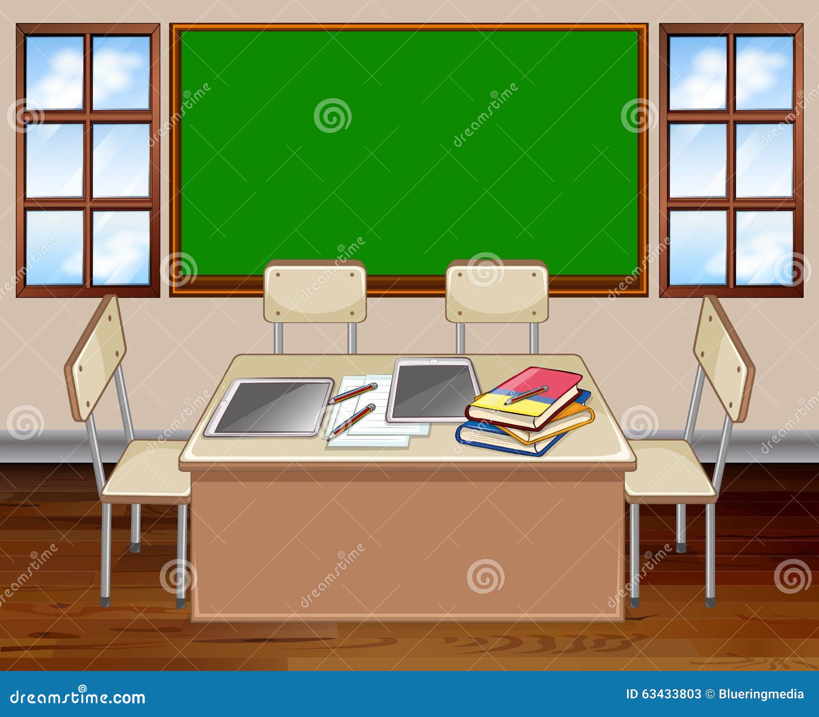 Classroom Table Chair Stock Illustrations – 3,769 Classroom Table Chair ...