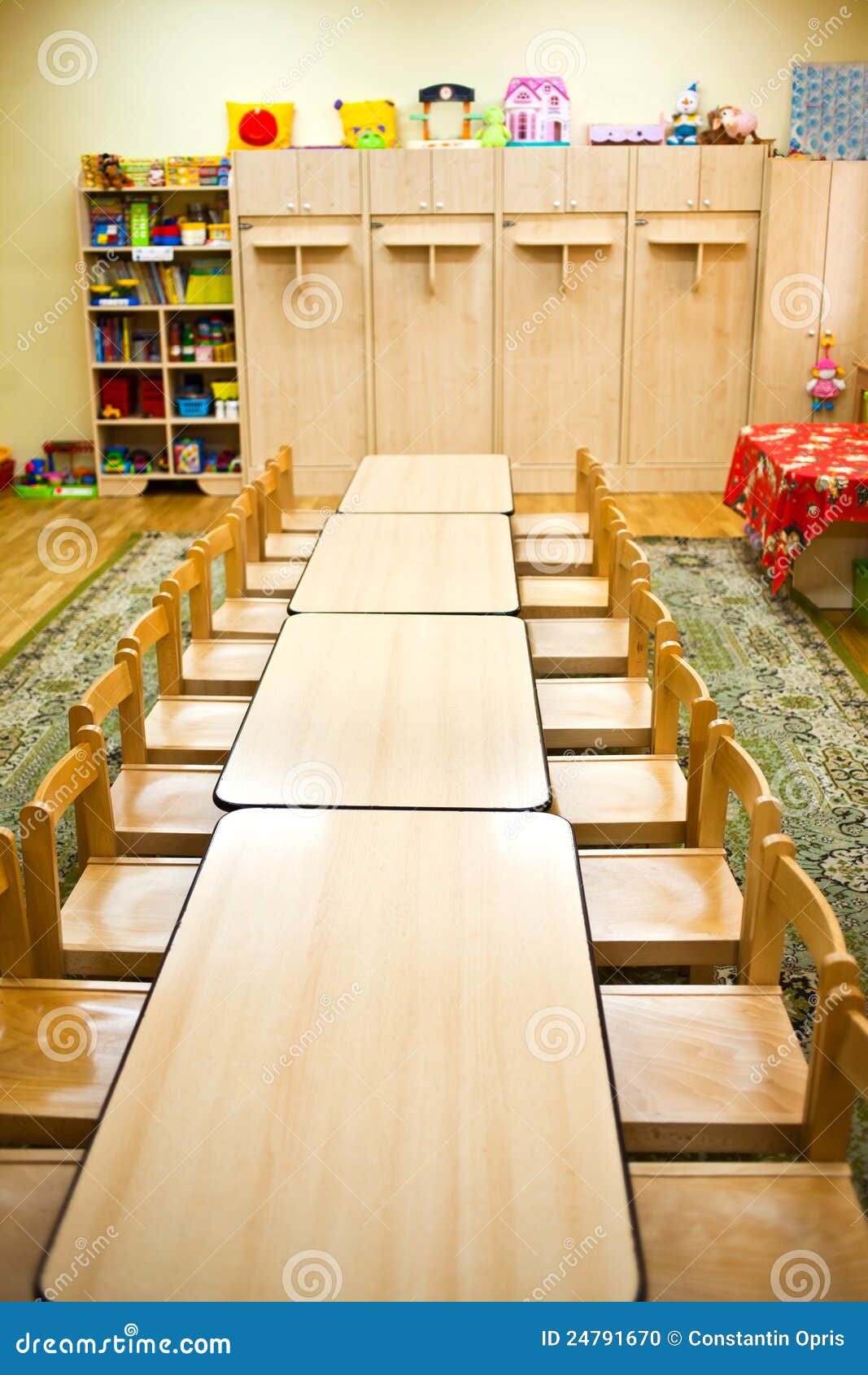 Classroom tables stock photo. Image of vacation, class - 24791670