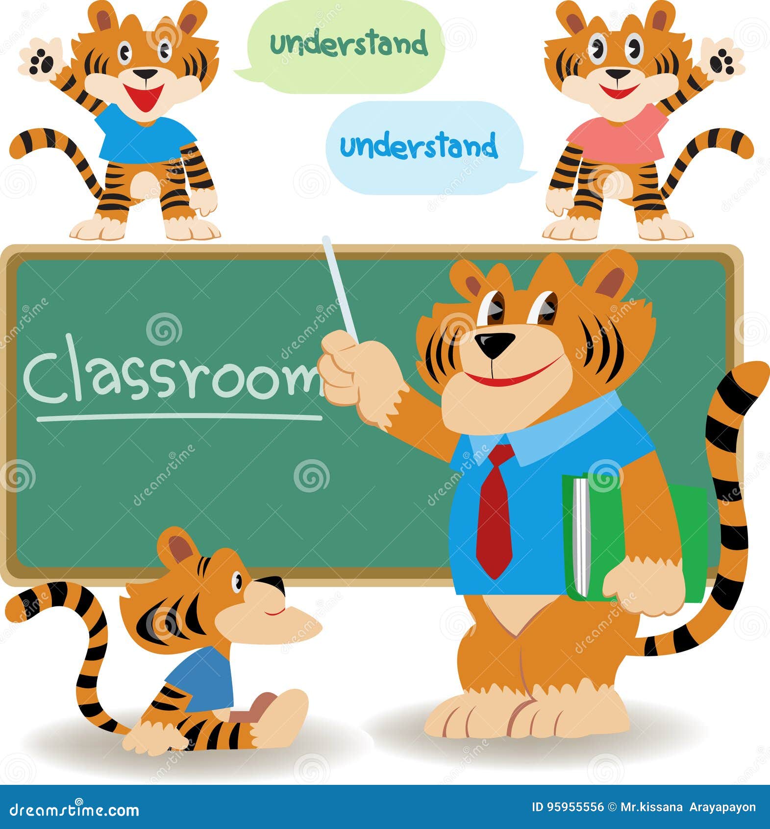 Classroom teacher stock vector. Illustration of medical - 95955556