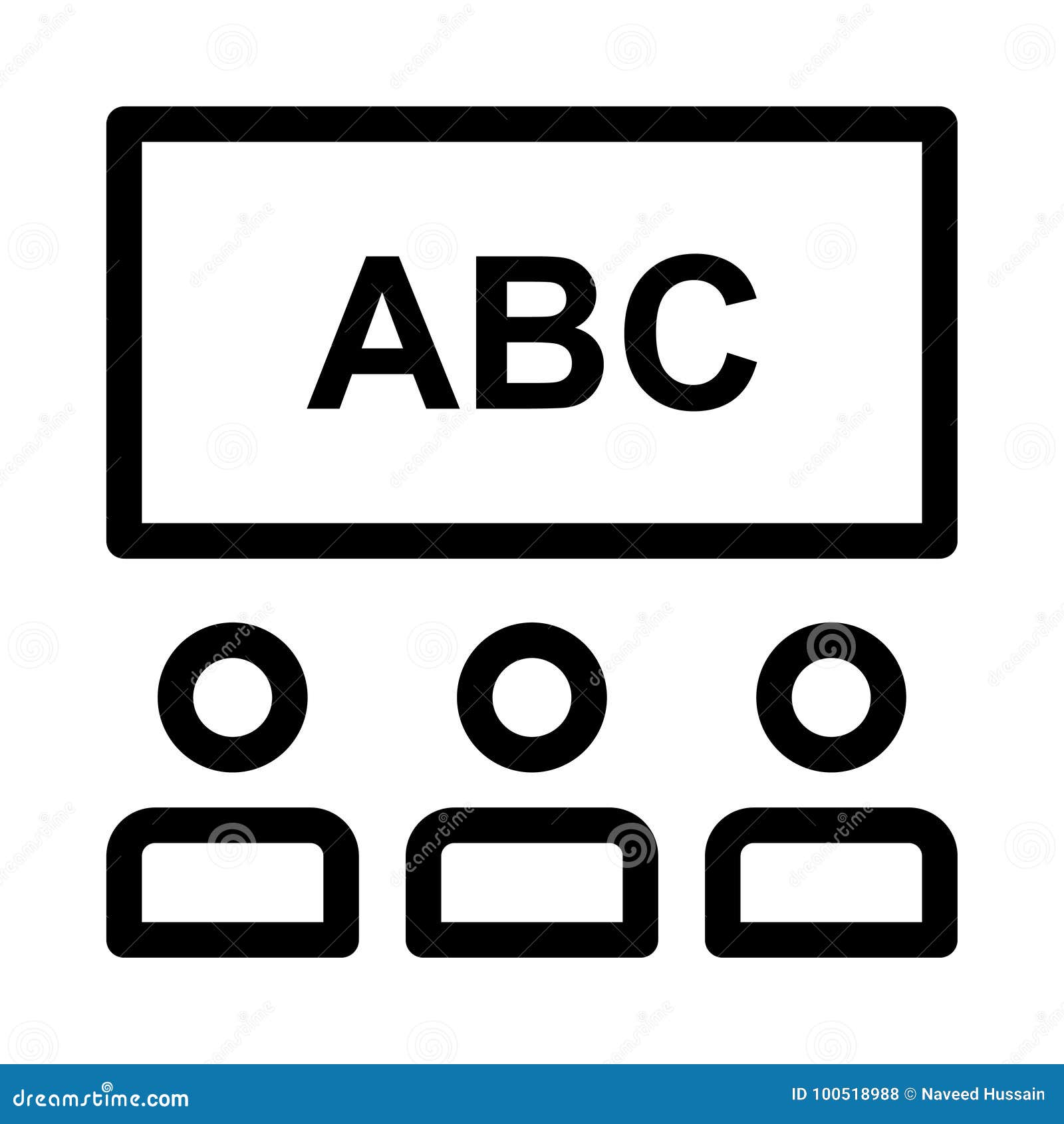 Classroom icon stock illustration. Illustration of adult - 100518988