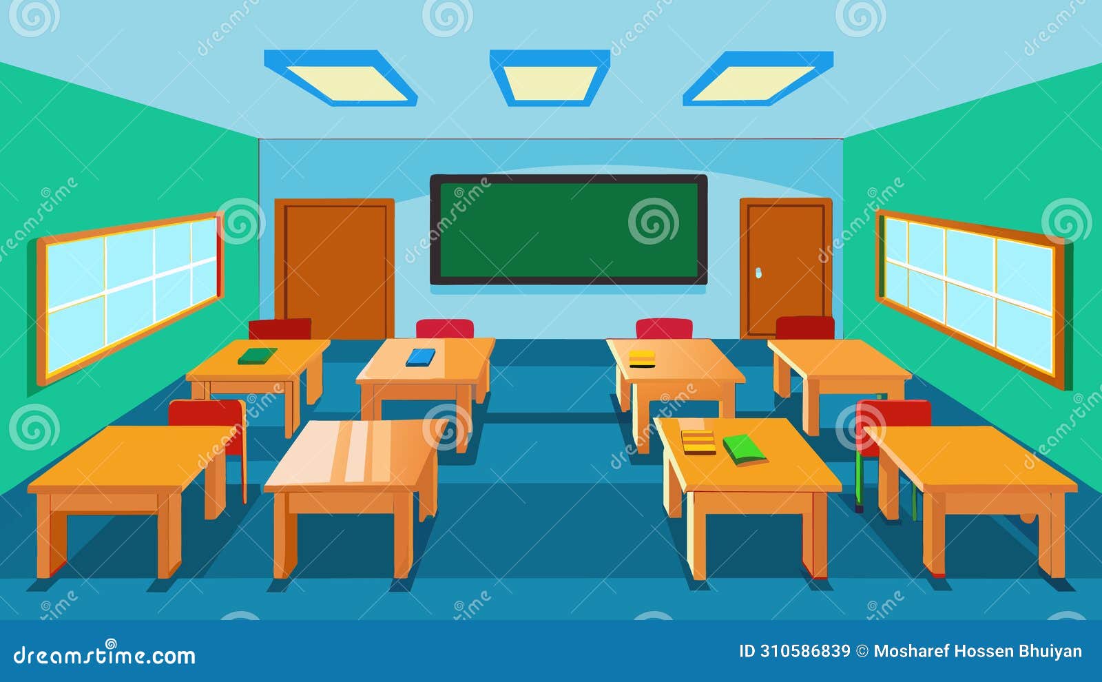 Classroom Vector Art Enhance Educational Content with Vibrant Graphics ...