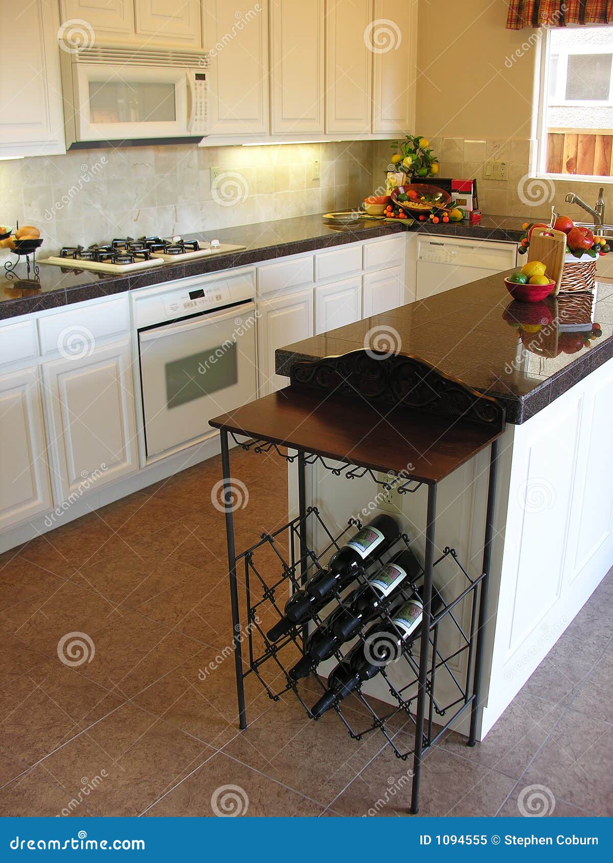 Classy Clean Kitchen stock image. Image of inside, house - 1094555