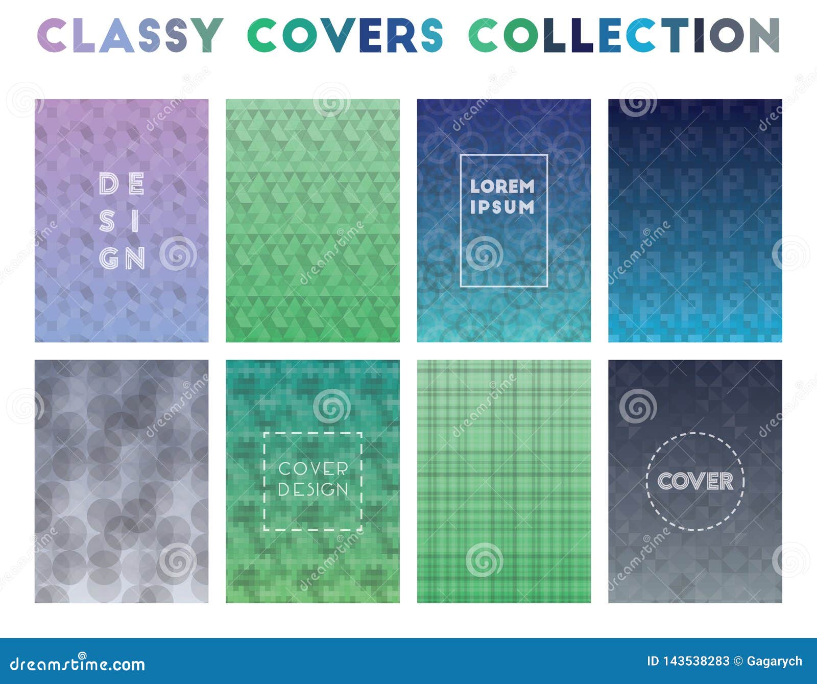Classy Covers Collection. stock vector. Illustration of classy - 143538283