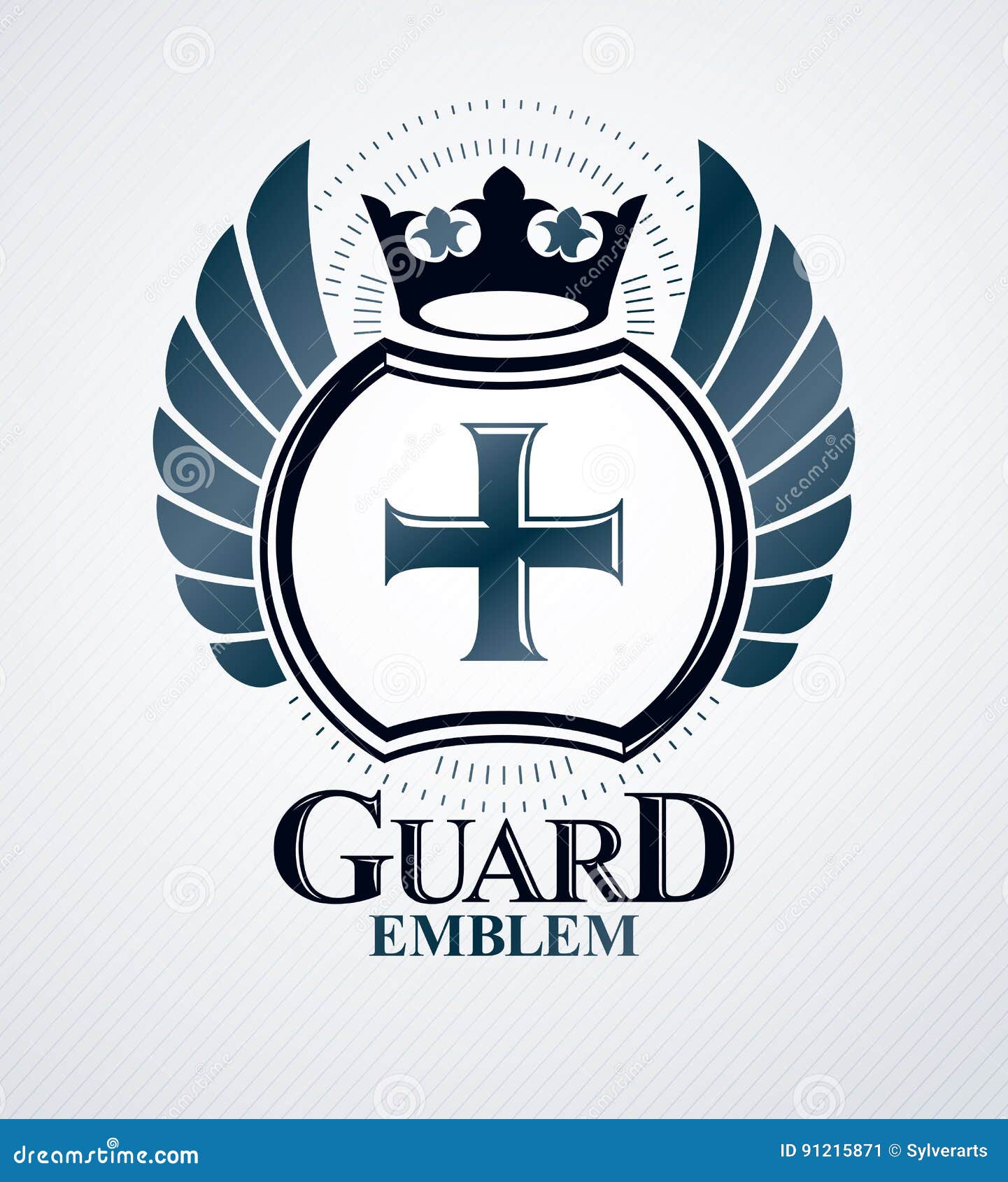 Classy Emblem, Vector Heraldic Coat of Arms. Stock Vector ...