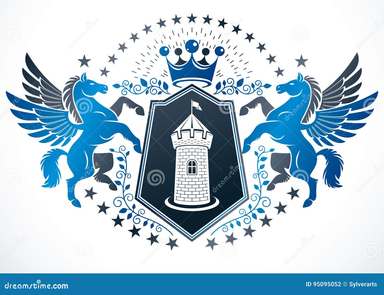 Mythic Castle On The Mountain Top Royalty-Free Stock Image ...