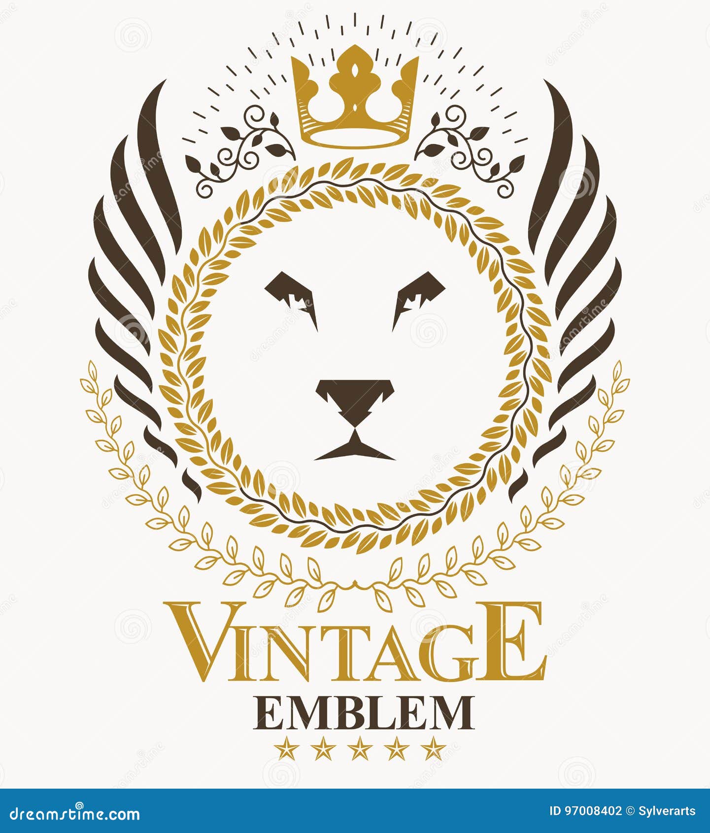 Classy Emblem, Vector Heraldic Coat of Arms. Stock Vector ...