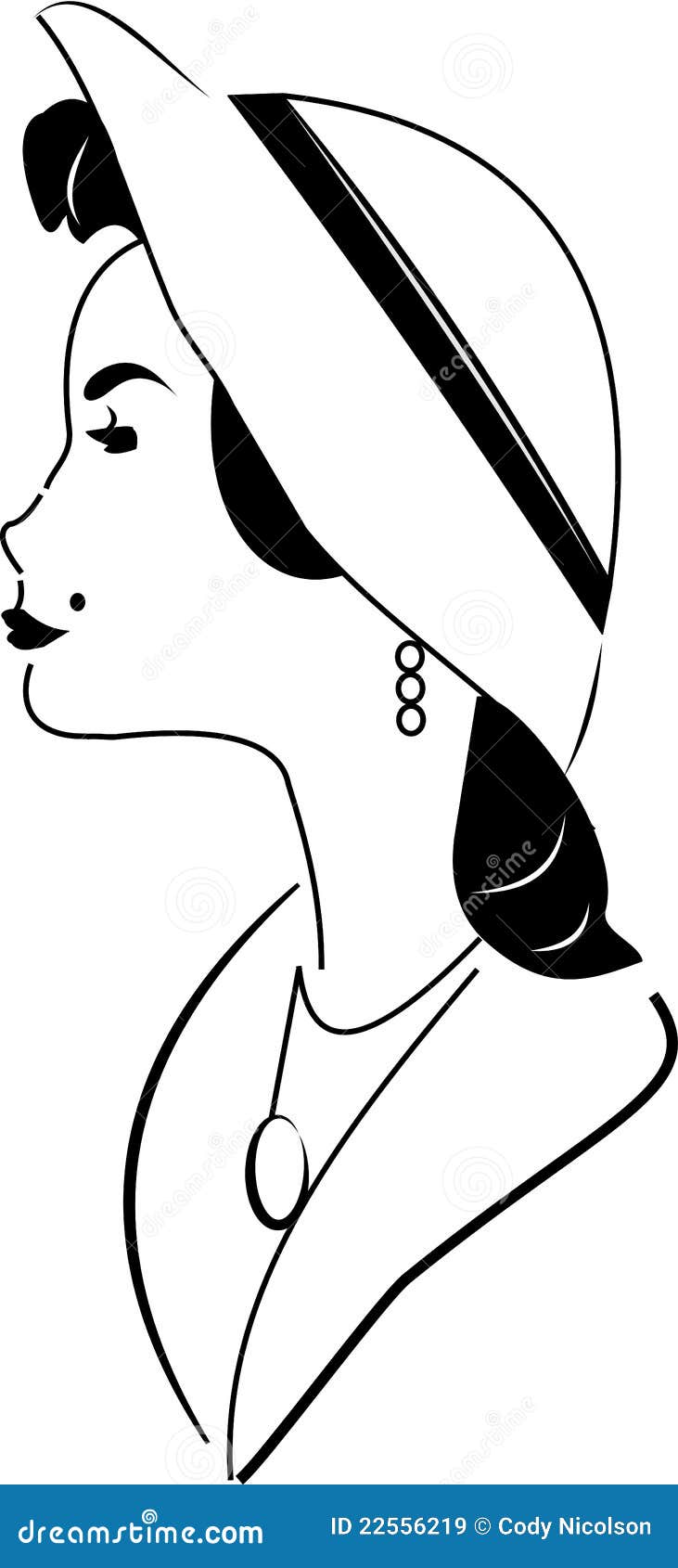 Classy lady stock vector. Illustration of feminine, elegant - 22556219