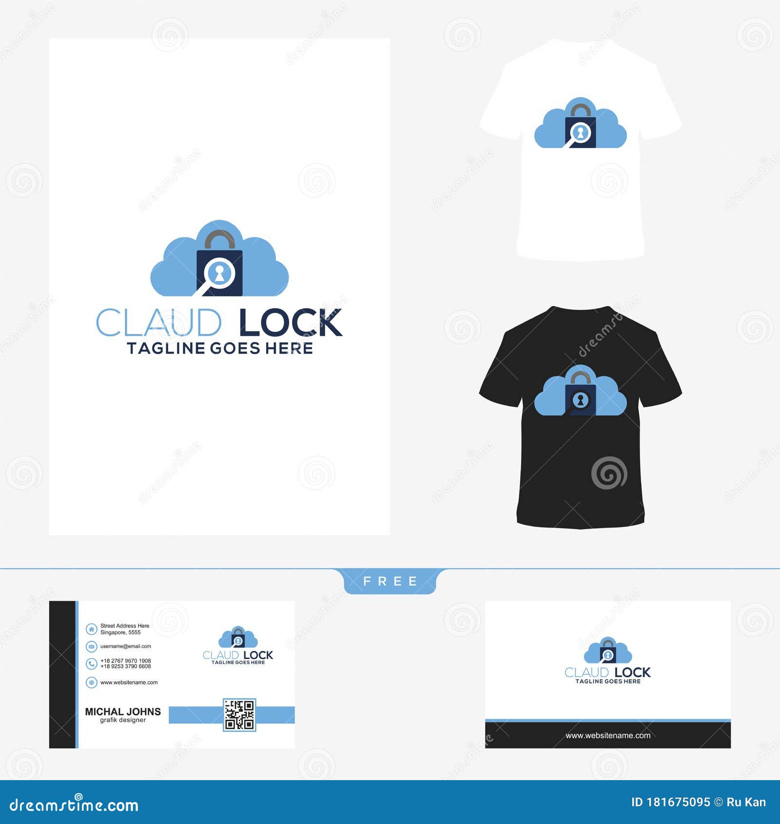 Claud Lock Logo Creative Logo Stock Illustration - Illustration of logo ...