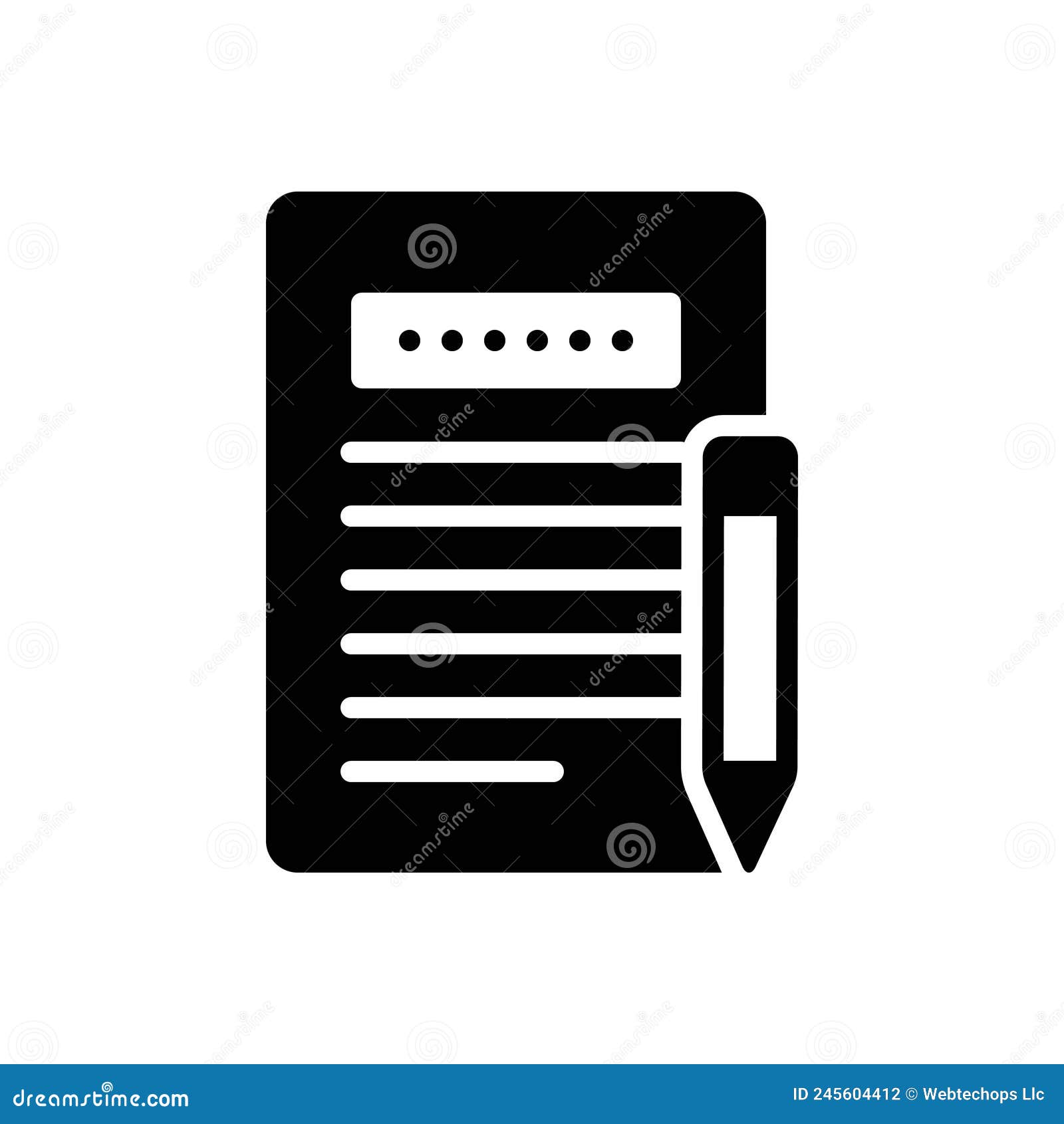 Black Solid Icon for Clause, Section and Paragraph Stock Vector ...