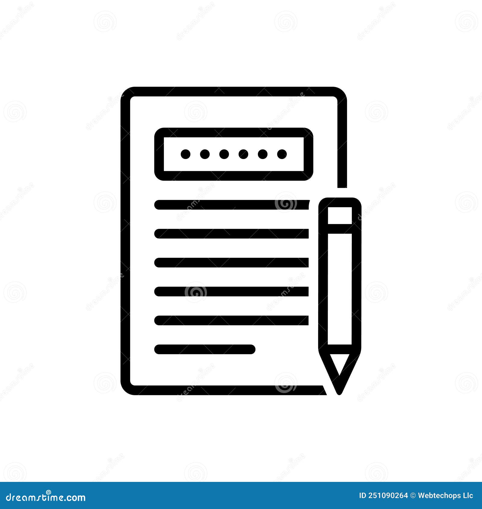 Black Line Icon for Clause, Section and Paragraph Stock Vector ...