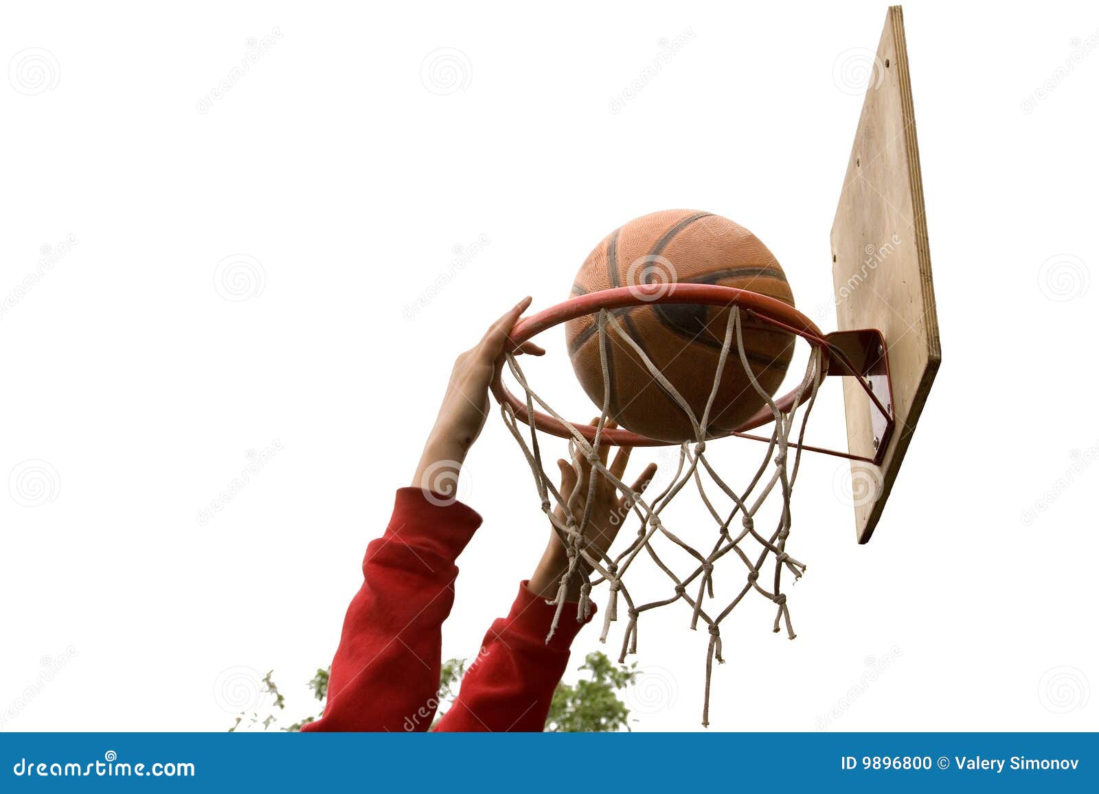 Clavada De Golpe Del Baloncesto Foto de archivo - Imagen de cubo ...