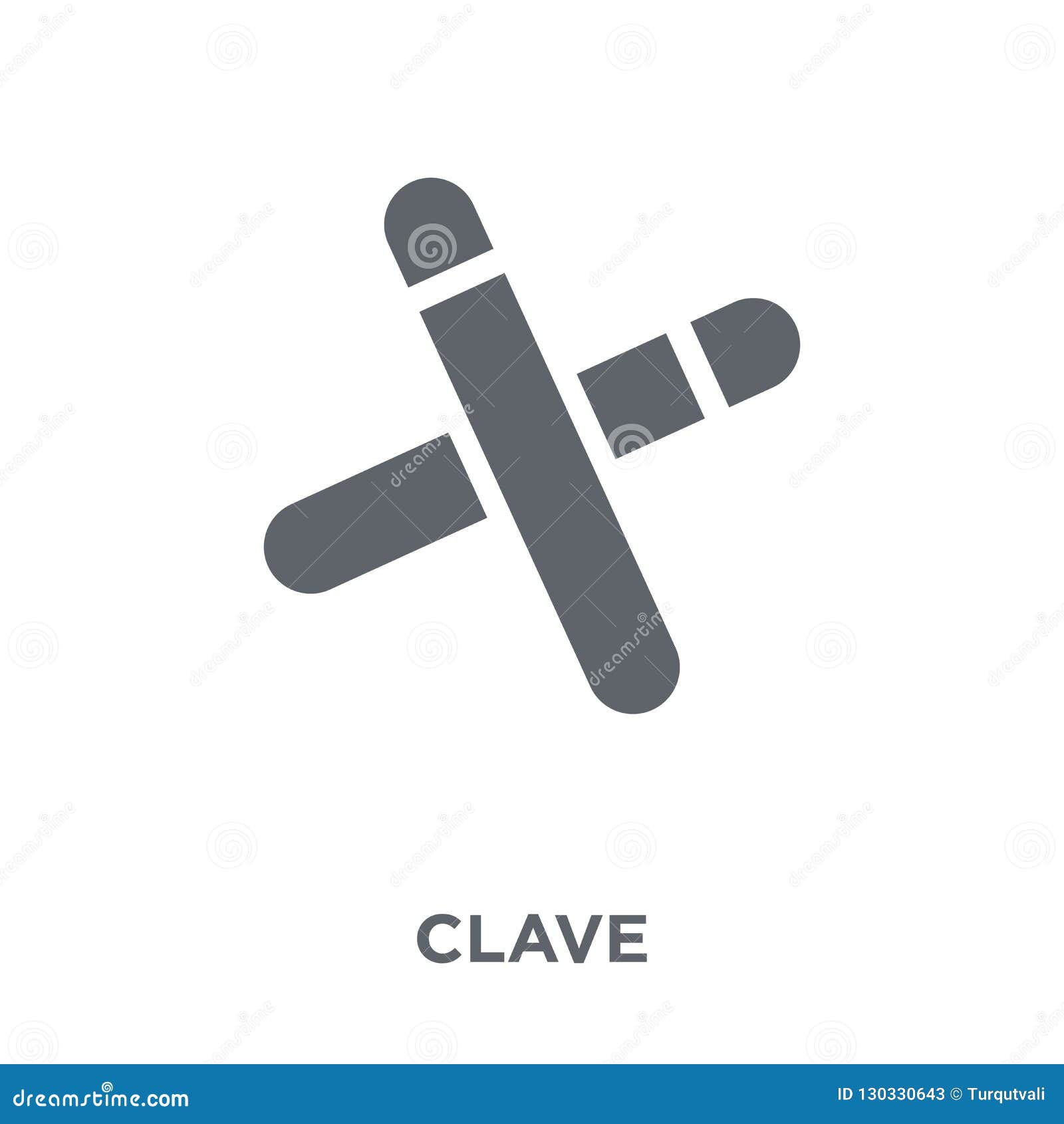 Clave Icon Vector. Trendy Flat Clave Icon From Music Collection ...