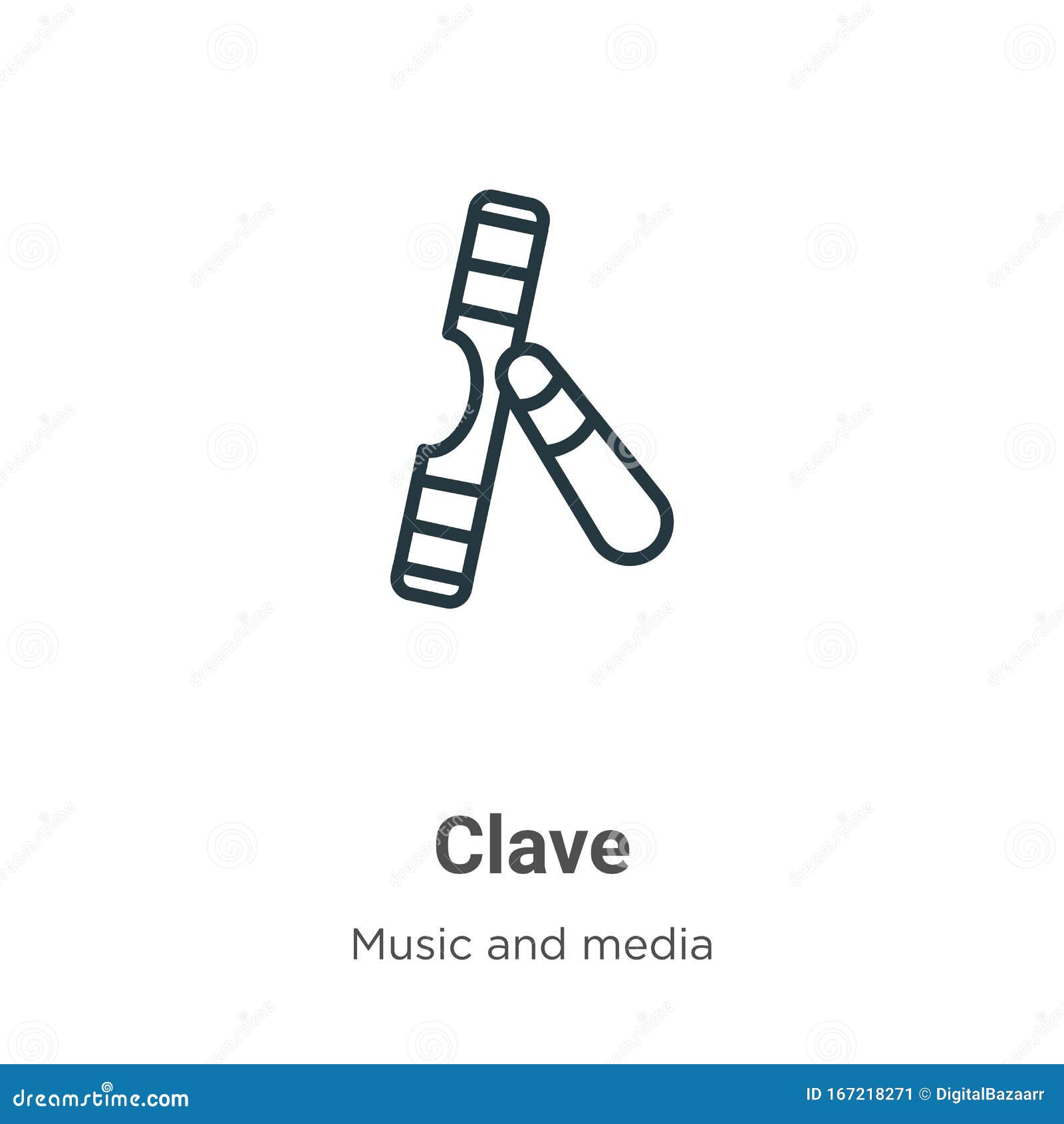 Clave Icon. Trendy Clave Logo Concept On White Background From M Vector ...