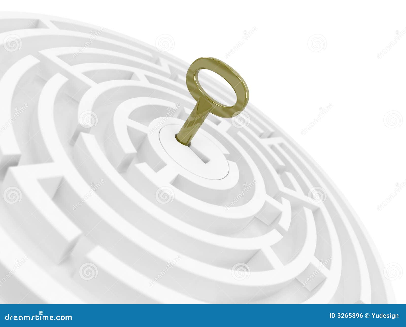 Clave para el laberinto stock de ilustración. Ilustración de respuesta ...