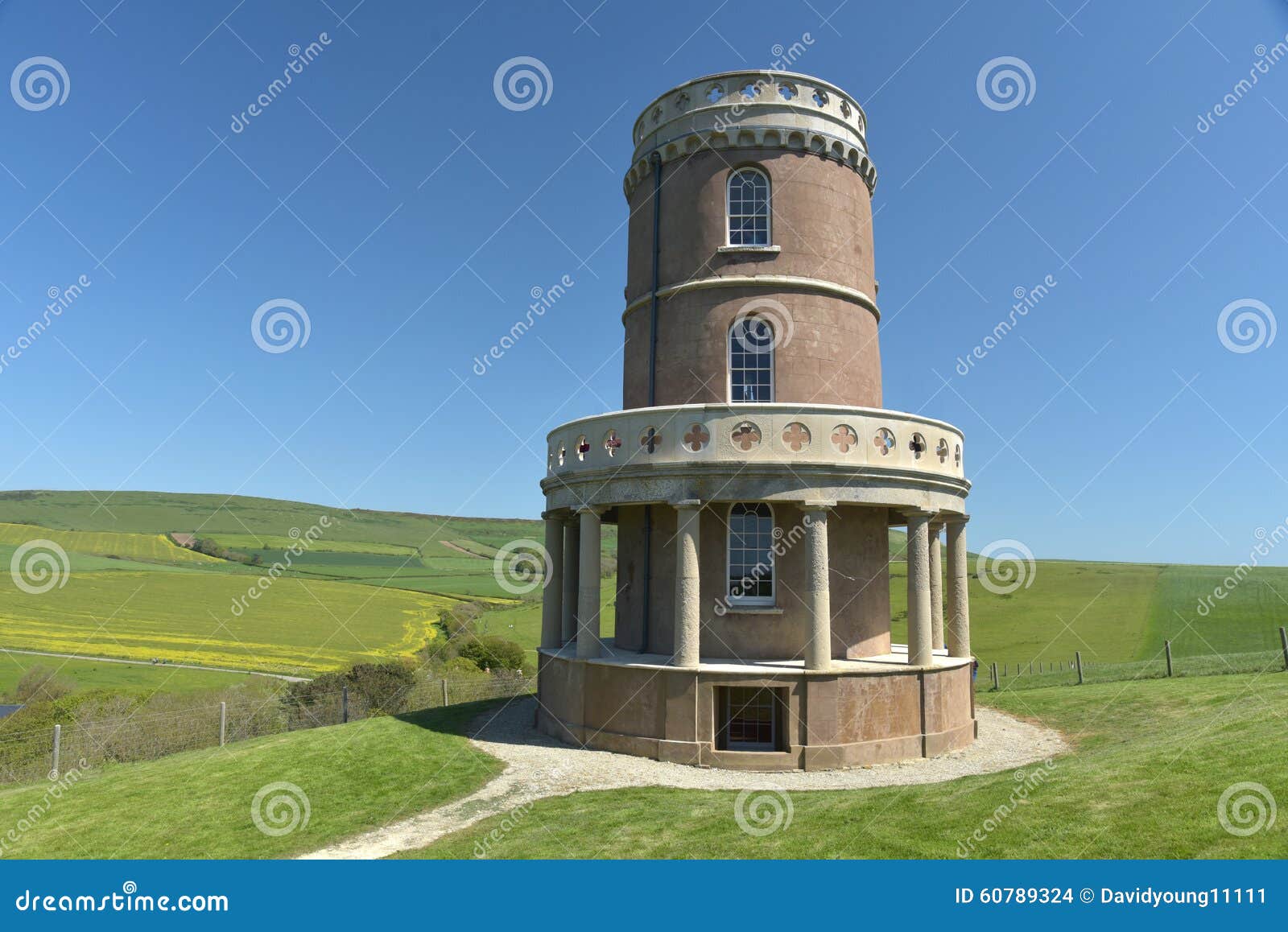 Clavell Tower, Kimmeridge Bay Stock Photo - Image of agriculture ...