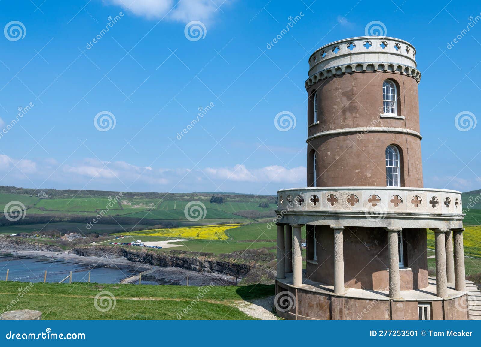 Clavell Tower at Kimmeridge Bay Stock Image - Image of natural, clavell ...