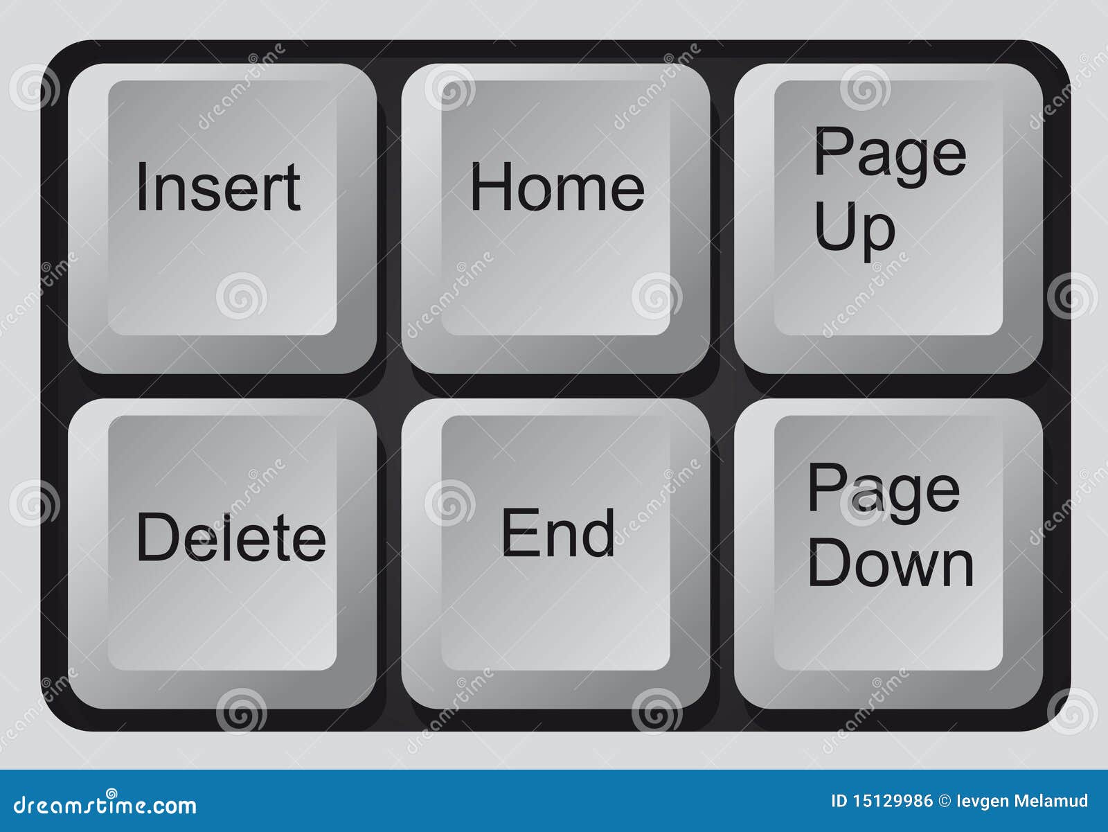 Claves De Control Del Teclado Ilustración del Vector - Ilustración de ...