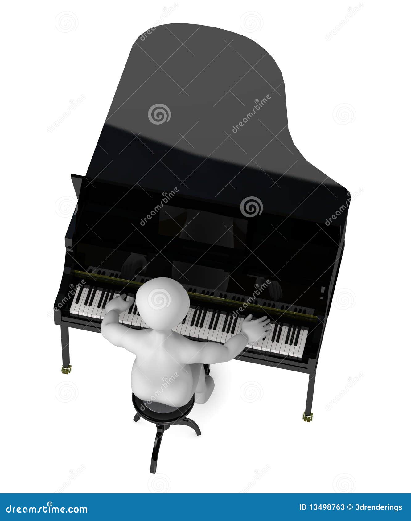 Clavier stock illustration. Illustration of render, melody - 13498763