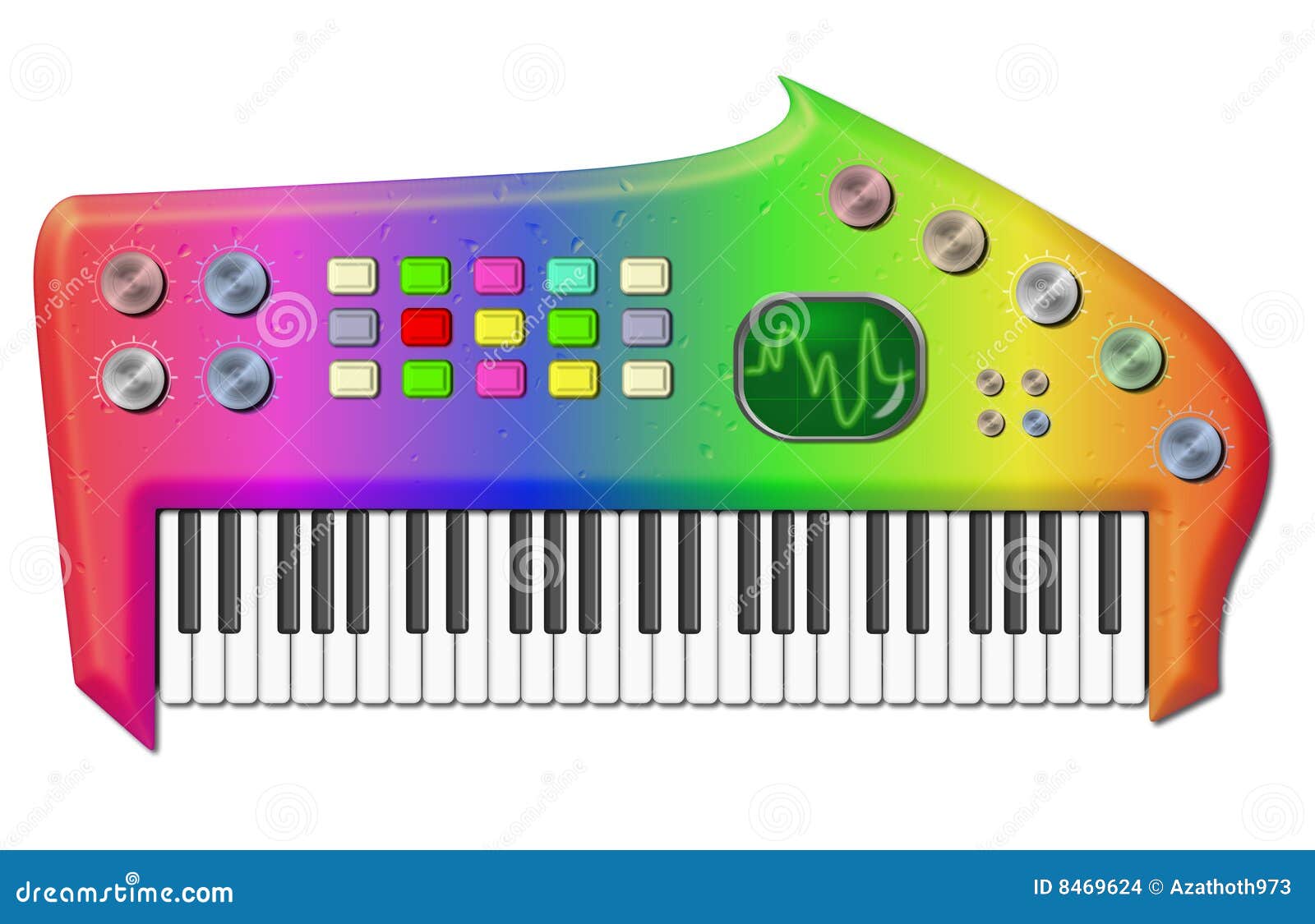 Clavier Bizarre Psychédélique Illustration Stock - Illustration du ...