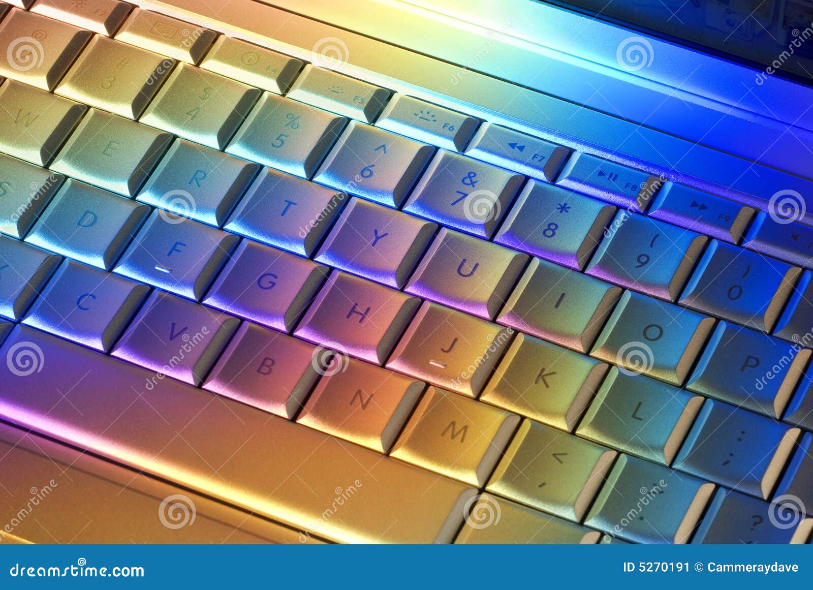 Clavier D'ordinateur Coloré Image stock - Image: 5270191