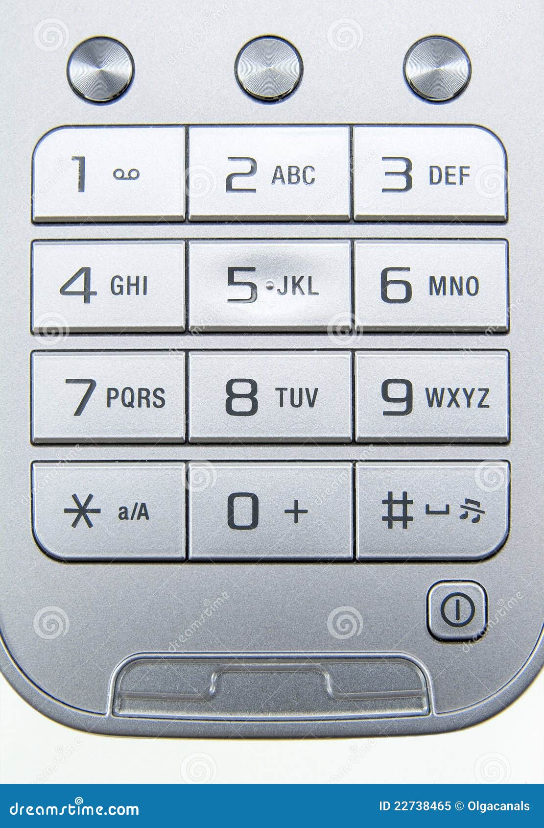 Clavier De Téléphone Portable Photo libre de droits - Image: 22738465