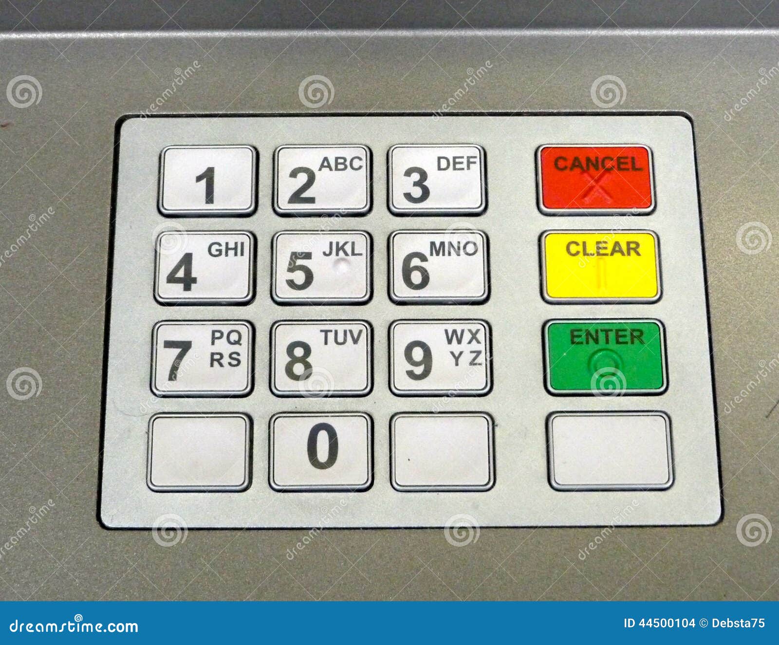 Clavier Numérique De Distributeur Automatique Photo stock - Image du ...