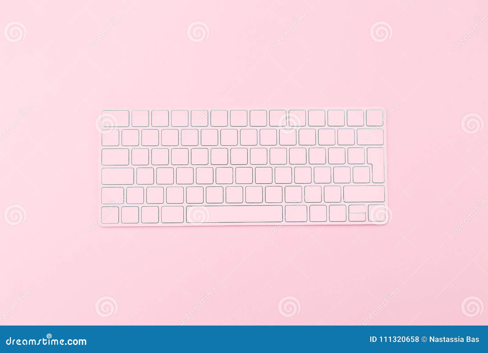 Clavier Rose Sur Un Fond Rose Configuration Plate Photo stock - Image ...