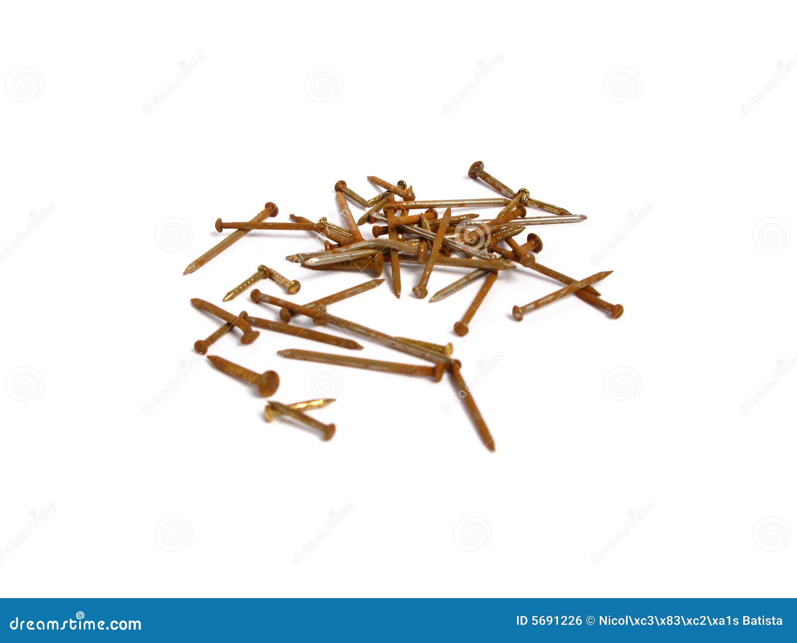 Clavos oxidados foto de archivo. Imagen de cierre, nombres - 5691226