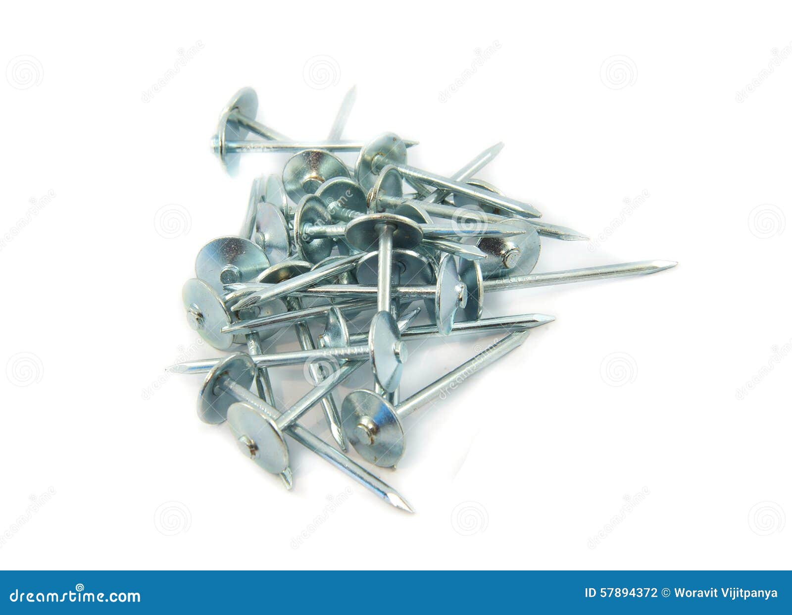 Clavos, tachuela foto de archivo. Imagen de pila, hierro - 57894372