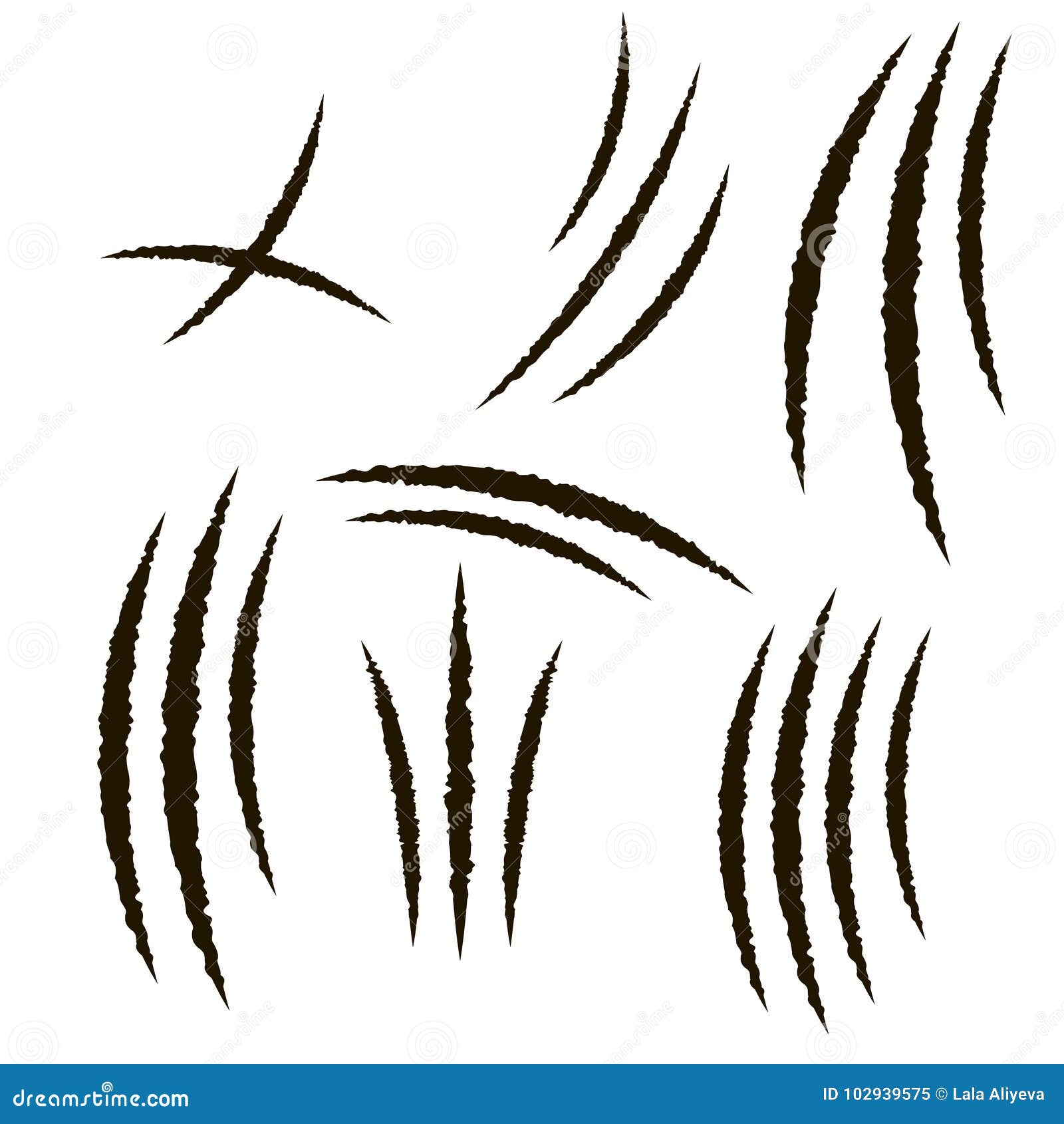 Claw Scratch Mark Burning Hell Light Flare Stock Image | CartoonDealer ...