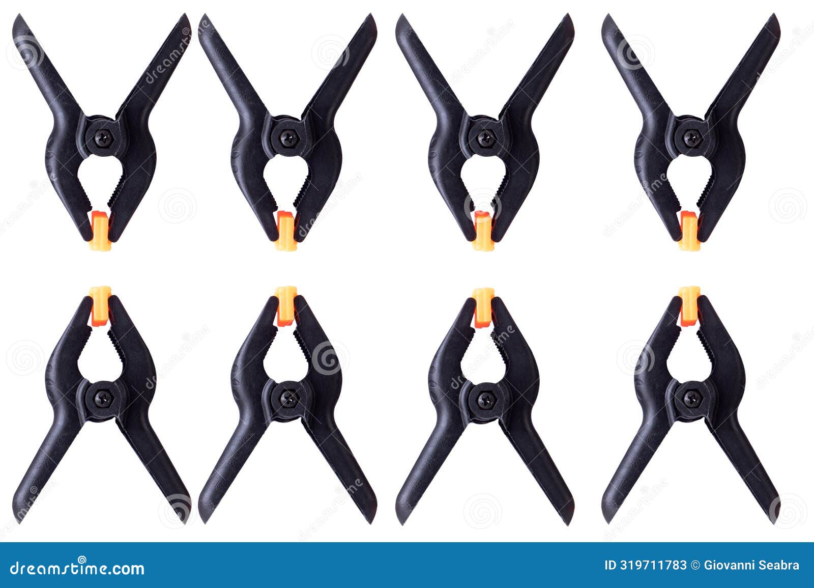 Claw Clamp Clamp Plastic Nailer Tool To Fasten Hold Stock Image - Image ...