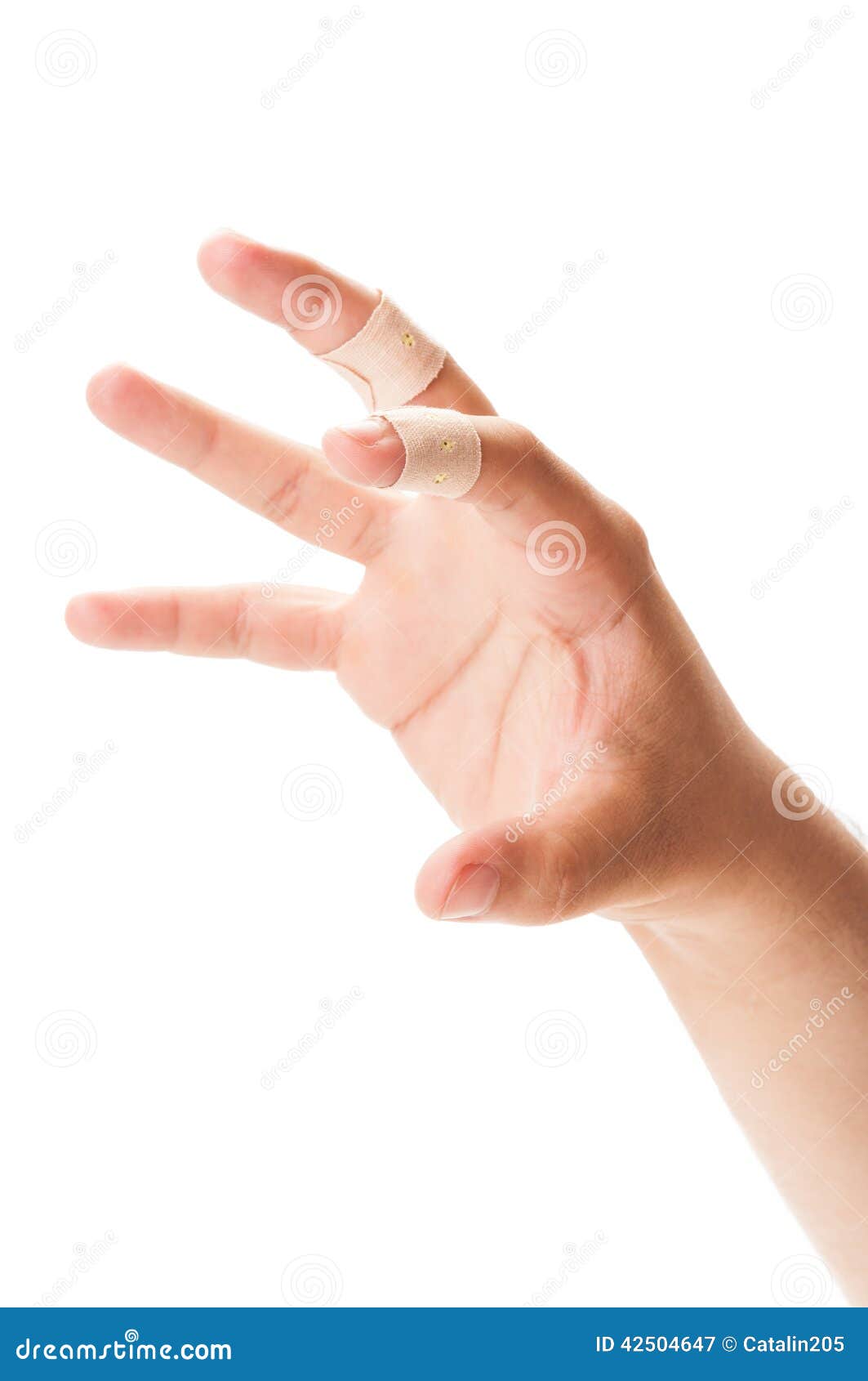 Claw Concept with Patched Fingers Stock Image - Image of injury ...