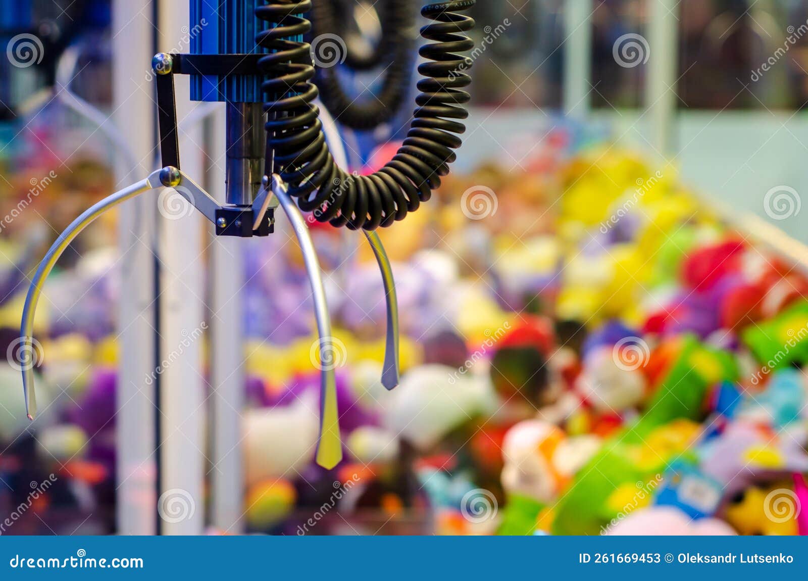 A Claw Crane Game Machine with Toys Stock Image - Image of play, claw ...