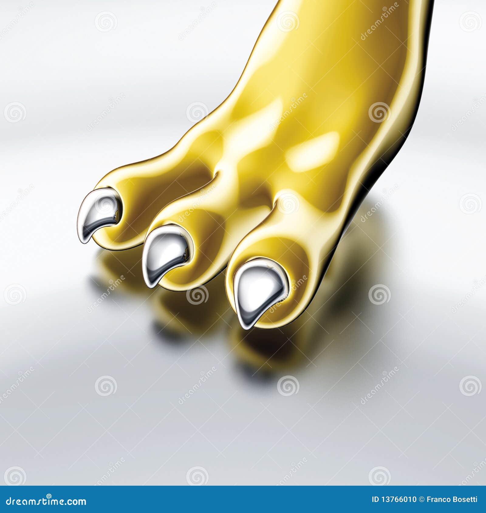 Claw Gold Royalty-Free Illustration | CartoonDealer.com #13766010