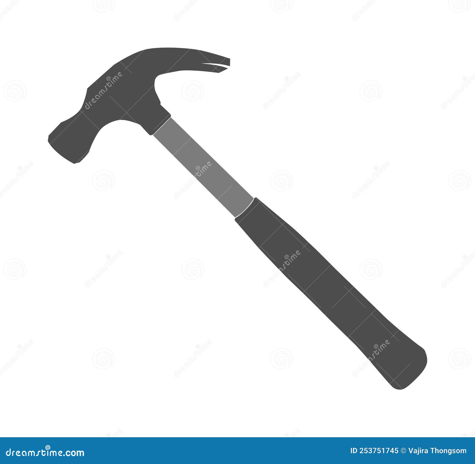 The Claw Hammer for Wood Working Vector Stock Vector - Illustration of ...