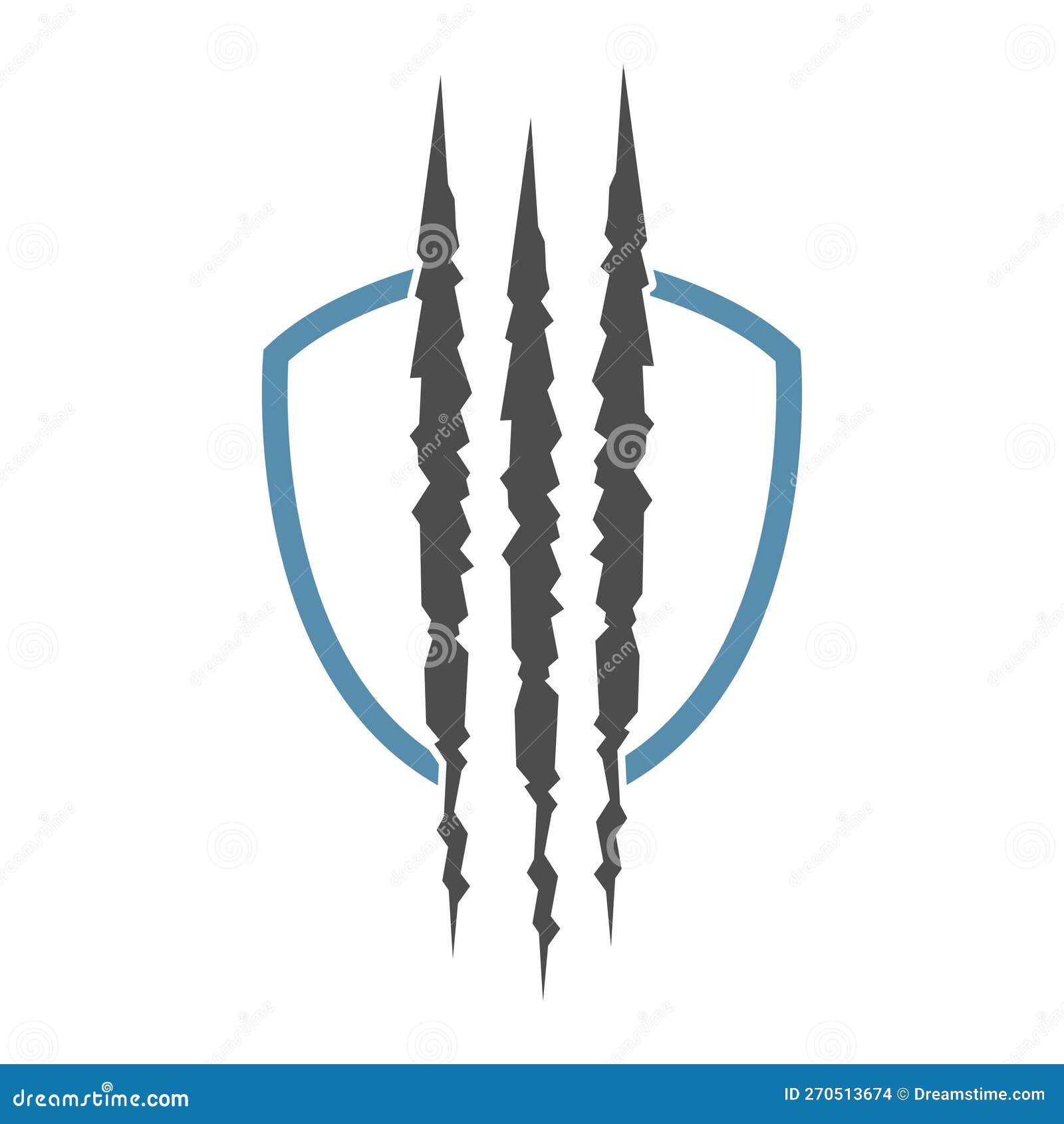 Claw icon logo design stock illustration. Illustration of silhouette ...