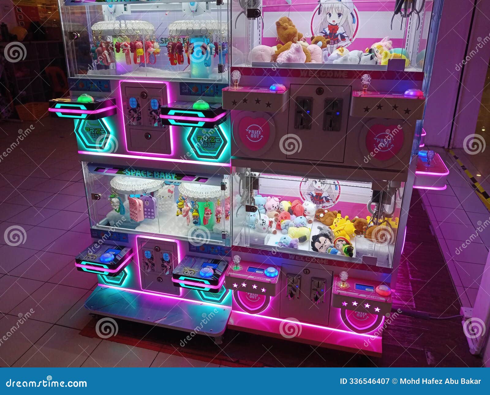 Claw Machine or Prize Machine Close Up Editorial Photography - Image of ...