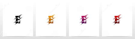 Claw Marks on Letter Logo Design E Stock Vector - Illustration of nail ...