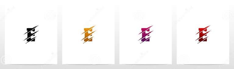 Claw Marks on Letter Logo Design E Stock Vector - Illustration of nail ...