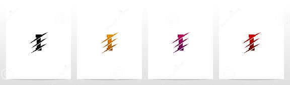 Claw Marks on Letter Logo Design I Stock Vector - Illustration of marks ...