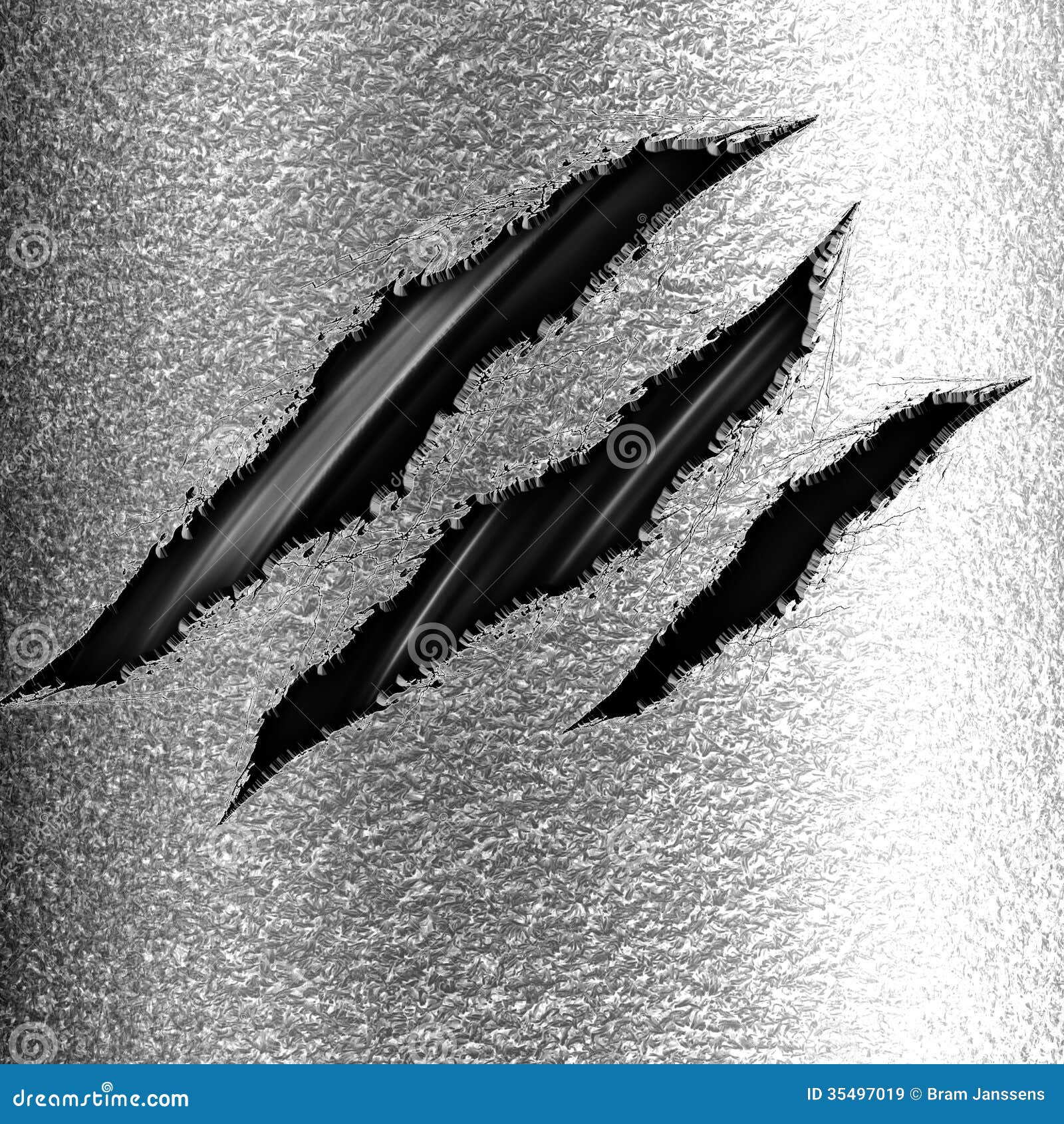 Claw marks stock illustration. Illustration of dangerous - 35497019